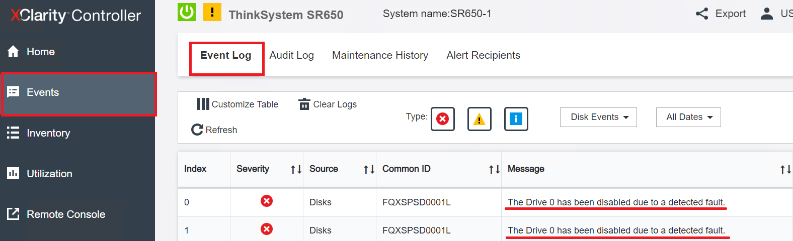 How to troubleshoot hard drive issues for Lenovo Data Center systems - Lenovo Support CR