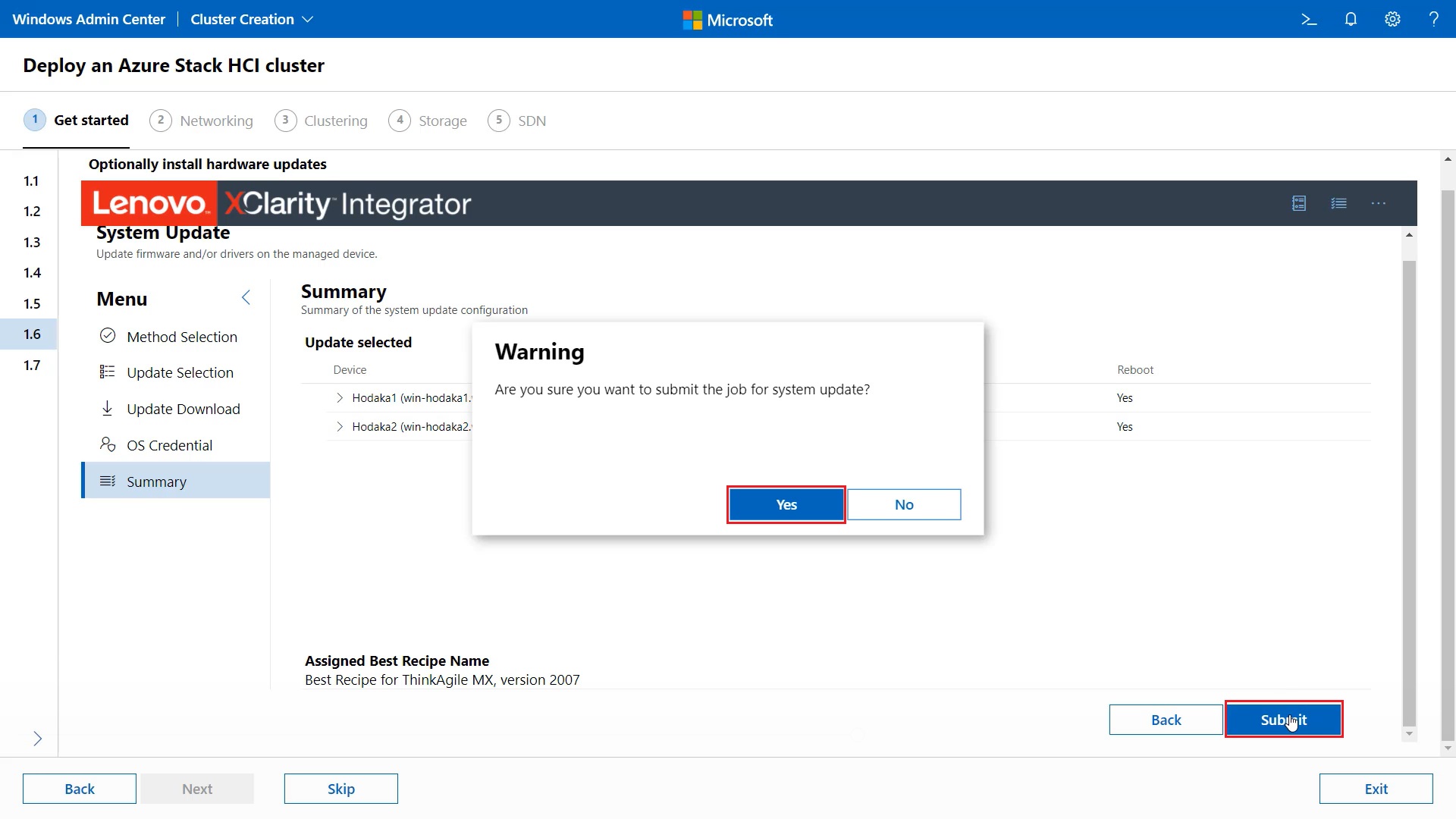How to update firmware and drivers on cluster nodes when creating an Azure Stack HCI cluster ...